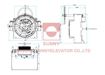 China Rope Traction Machine For Heavy Load And High Speed Elevator Performance for sale