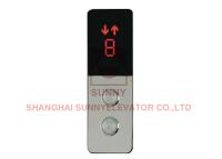 China Wall Mounting Stainless Steel Dot Matrix LCD Elevator Door Parts / Lift LOP for sale