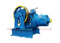 China 1.0m/S Elevator Components Geared Traction Machine With Sheave Diam Φ586mm for sale