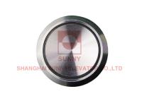 China Stainless Steel Lift Push Button OEM Escalator Parts With R27mm Hole Size for sale