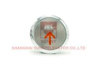 China Round Lift Elevators Parts Elevator Switch Push Button With Braille for sale