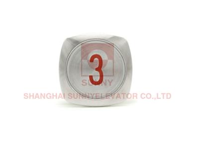 China DC12V DC24V Elevator Push Button 38mm Size For Control Board / Elevator Parts for sale