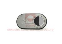 China Lift Spare Parts Replacement Elevator Buttons ABS Base With Metal Circle Outer Frame And  Surface for sale