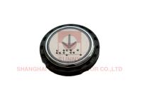 China Stainless Steel Elevator Call Button with Braille DC 12-36V and 18.5MM Thickness Passenger Elevator Push Button for sale