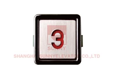 China Home Elevator Push Button with ABS Base Metal Circle Frame DC 12-36V Voltage and 32mm Size for sale