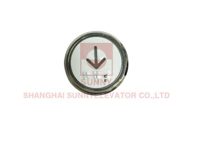 China Elevator Push Button with Transparent Plastic Characters Braille and 13MM Thickness for Lift Panel for sale