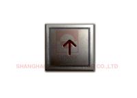 China Custom 40*40mm Elevator Push Button with Illuminant Halo and Characters, ABS Base and Metal Frame for sale
