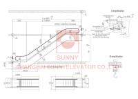 China Single Arrangement K Escalator with 0.5m/s Speed and 35° Angle in Stainless Steel 304 for sale