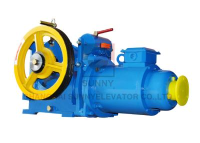 China Vertical / Horizontal 3Hz 4Hz Elevator Geared Traction Machine Motor for sale