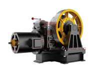 China Diameter 610mm With Three Phase Elevator Geared Traction Machine Elevator Parts for sale