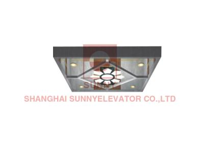 China Stainless Steel Square Tube Frame Elevator Cabin Decoration Down Light for sale