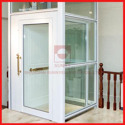 China Durable Glass Home Lift Small High Speed Passenger Elevator For 3-5 Persons for sale