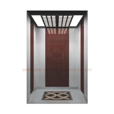 China Floor PVC / Hairline Stainless Steel Elevator Cabin Decoration Car Design For Passenger Elevator for sale