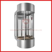 China 800kg 1.0m/S Machine Roomless Panorama High Speed Elevator Lift for sale