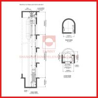 China 800kg 1.0m/S Machine Roomless Panorama High Speed Elevator Lift for sale