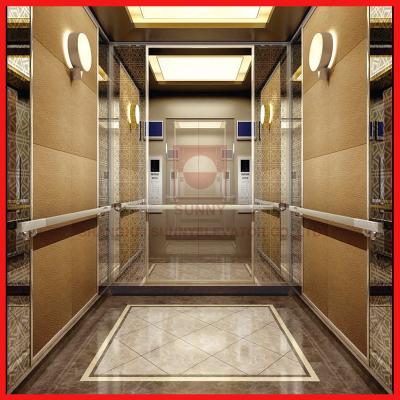 China Large Load Passenger Lift Elevator For Apartment / Villa / Private House Traction Ratio 2:1 for sale
