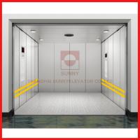 China speed 0.5m/S Painted Steel Industrial Freight Elevator With Low Noise External Elevator Lifts for sale