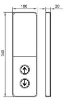 China Wall Mounting Stainless Steel Dot Matrix LCD Elevator Door Parts / Lift LOP for sale