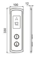 China Safe Stainless Steel Lift LOP Panel For Passenger Elevator Spare Parts for sale