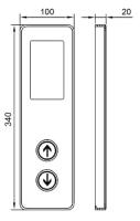 China Standard Button Elevator Operating Panel Wiht Lift Cop & Lop Parts for sale