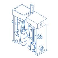 China Guide Rail Width 10/15.88/16mm Elevator Progressive Safety Gear Elevator Spares for sale
