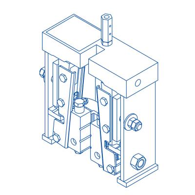 China Guide Rail Width 10/15.88/16mm Elevator Progressive Safety Gear Elevator Spares for sale