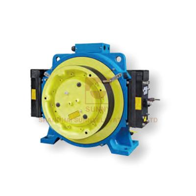 China Roping 2: 1 Single Wrap Gearless Traction Machine For Passenger Lift for sale