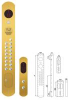 China Titanium Gold Lift Cop Panel Any Optional Button With Box Side Opening for sale