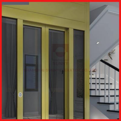 China High Speed Small Home Elevators Sheet Metal And Extruded Aluminum Profiles for sale
