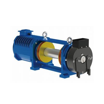 China 220/380V Permanent Magnet Synchronous Gearless Traction Machine for Villa Passenger Elevator with 320~450KG Load for sale