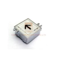 China Zn Alloy Frame and Acrylic Plate Square Lift Push Button / Elevator Touch Button for sale