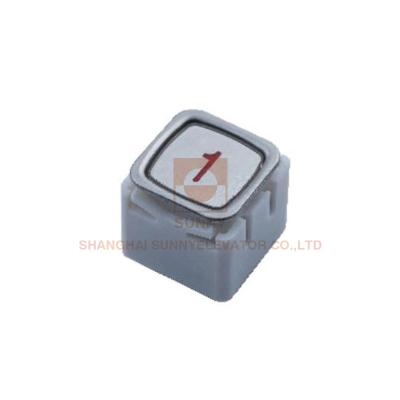 China Square Elevator Push Button Switch With Stainless Steel Frame And Stainless Plate for sale