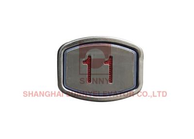 China Red / White Stainless Steel Push Button For Passenger Elevator Parts for sale