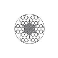 China Galvanized Steel Wire Rope 6×7+FC, 8mm, High Tensile Strength For Cable Cars And Belt Conveyors for sale
