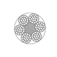 China Galvanized Steel Wire Rope 6x19+FC/IWS, 3-46mm Diameter, GB/T 20118-2006, 1570-1870 MPa Tensile Strength for sale