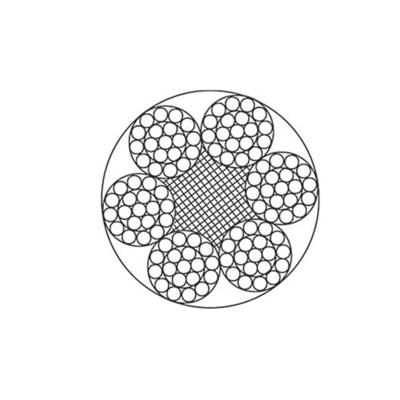 China Galvanized Steel Wire Rope 6x19+FC/IWS, 3-46mm Diameter, GB/T 20118-2006, 1570-1870 MPa Tensile Strength for sale