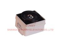 China Round Plastic Elevator Touch Button with Cassette Structure for 12-24 V Operation for sale
