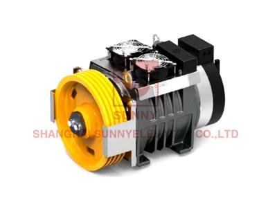 China 180kg Elevator Lift Gearless Traction Machine Motor 3400kg Static for sale