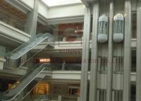 China Transparent Panoramic Glass Lift , Comfortable Commercial Elevator For Public for sale