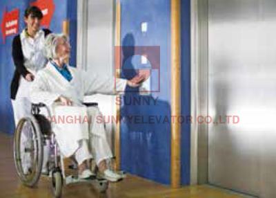 China Load 1600kg Stainless Steel Frame High Speed Elevator With Braille Button for sale