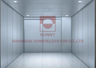 China 1000kg Space Saving Freight Gearless Machine Roomless Elevators for sale
