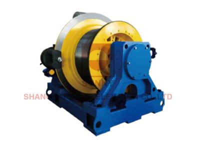 China 1600kg Load 710mm Sheave 81.7kw Gearless Traction Machine For Elevator for sale