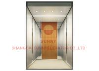 China Gold Mirror Residential Elevators Cabin Decoration For Passenger Lift for sale