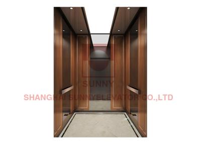 China Stainless Steel 304 Single Phase 220V High Speed Elevator 0.4m/S 400kg Load for sale