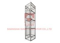 China Aluminum Alloy Shaft Elevator Cabin Decoration Steel Structure Well Frame for sale