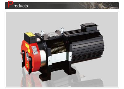 China 2.1 - 4.1 KW Gearless Traction Machine With Montanari Elevator Motor for sale