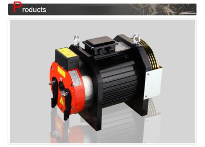 China IP41 Steady Running Gearless Traction Machine / Lift Elevator Parts for sale