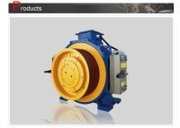 China Sheave Ф400 Mm Gearless Traction Machine For Elevator Parts Load 1250-1600 KG for sale