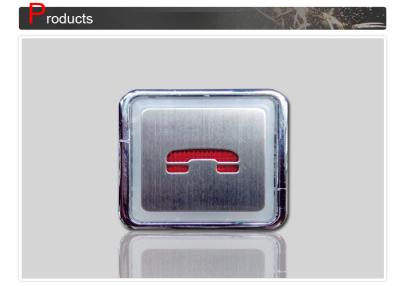 China 38 x 43 mm Elevator Emergency Button With A Slight Touch , Lift Alarm Button for sale