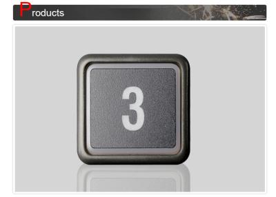 China Elevator Hitachi Braille Button / Elevator Push Button  Size 39x39 Mm for sale
